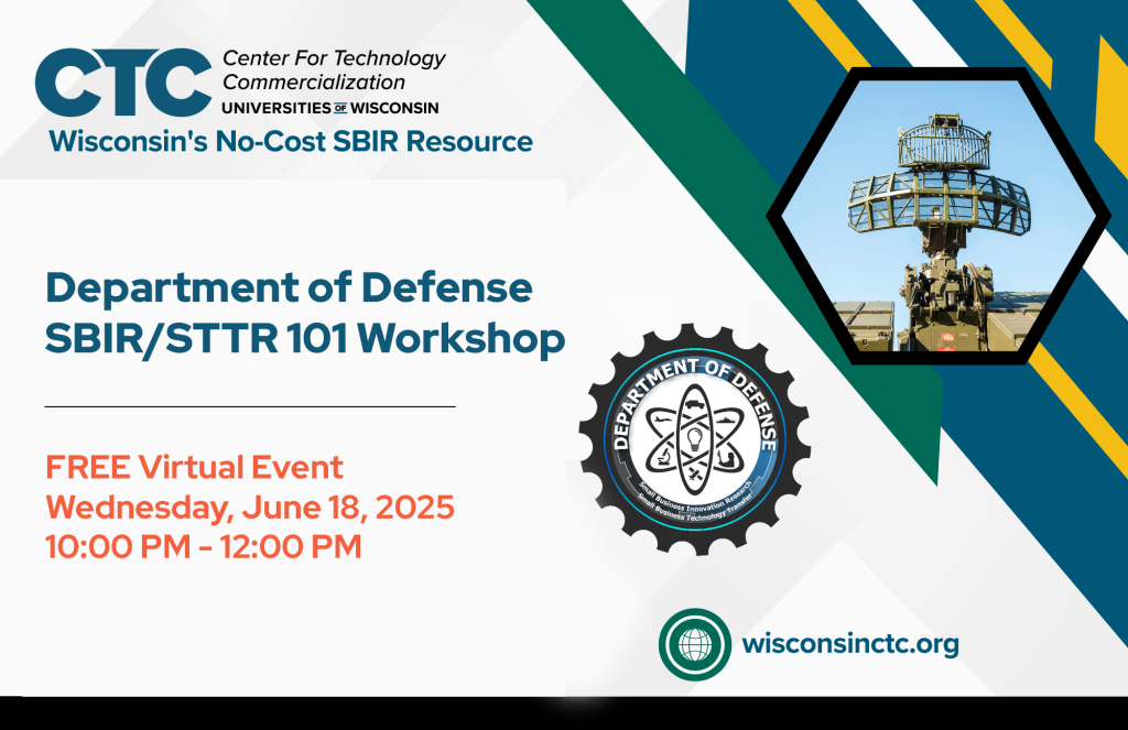 DOD SBIR/STTR 101 Workshop – Technology Entrepreneurship Office – UW ...